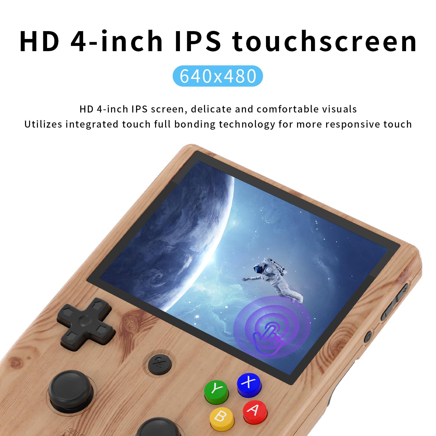 RG405V Retro Handheld Game Console Android 12 System 4’’ IPS Touch Screen Game Player Built-in 128G TF Card 3154 Classic Games 5500 mAh Battery Compatible with Bluetooth and WiFi