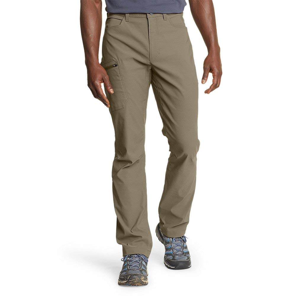 Eddie Bauer Men's Athletic Fit Rainier Pants, Light Khaki, 34W x 32L