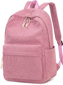 school backpack for teens large corduroy bookbag lightweight 17 inch laptop bag for girls boys casual high school college