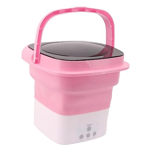 Portable Washing Machine, Foldable Mini Bucket Washing Machine with Drain Pipe Adapter for Baby Clothes Underwear, Small Washer Gift Choice for Apartment Dorm Camping RV Travel