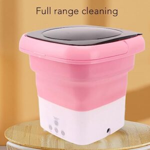 Portable Washing Machine, Foldable Mini Bucket Washing Machine with Drain Pipe Adapter for Baby Clothes Underwear, Small Washer Gift Choice for Apartment Dorm Camping RV Travel