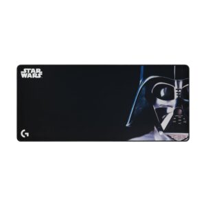 logitech g840 extra large gaming mouse pad, optimized for gaming sensors, moderate surface friction, non-slip mouse mat, mac and pc gaming accessories, 900 x 400 x 3 mm - darth vader