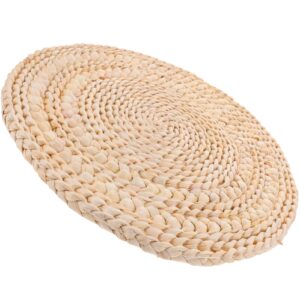 hemoton straw insulation placemat upholstery trim round woven placemats indoor mats farmhouse placemats drinks coasters woven cutlery cushion - placemat hand woven placemat