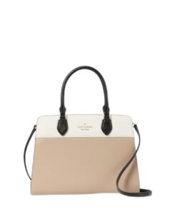 kate spade new york madison medium satchel handbag (toasted hazelnut)