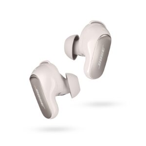 bose quietcomfort ultra wireless noise cancelling earbuds, bluetooth noise cancelling earbuds with spatial audio and world-class noise cancellation, white smoke