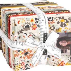 Dawn On The Prairie AB Bundle by Fancy That Design House., 37 18-inch by 22-inch Precut Fabric Fat Quarters and one 36-inch by 44-inch panel