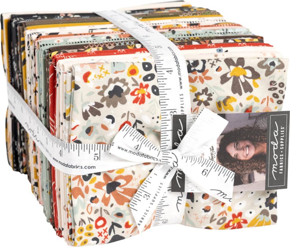 Dawn On The Prairie AB Bundle by Fancy That Design House., 37 18-inch by 22-inch Precut Fabric Fat Quarters and one 36-inch by 44-inch panel