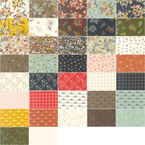 Dawn On The Prairie AB Bundle by Fancy That Design House., 37 18-inch by 22-inch Precut Fabric Fat Quarters and one 36-inch by 44-inch panel