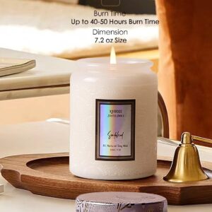 Sandalwood Aromatherapy Candles,100% Natural Soy Sandalwood Pretty Candle for Women, Stress Relief Candle, Sandalwood Candle for Bedroom, Bathroom