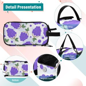 Yuiboo Large Capacity Travel Cosmetic Bag - Toiletry Bags for Women, with Makeup Brush Slots, Portable and Lightweight Design, Durable and Easy to Clean - Perfect for Travel and Daily Use.