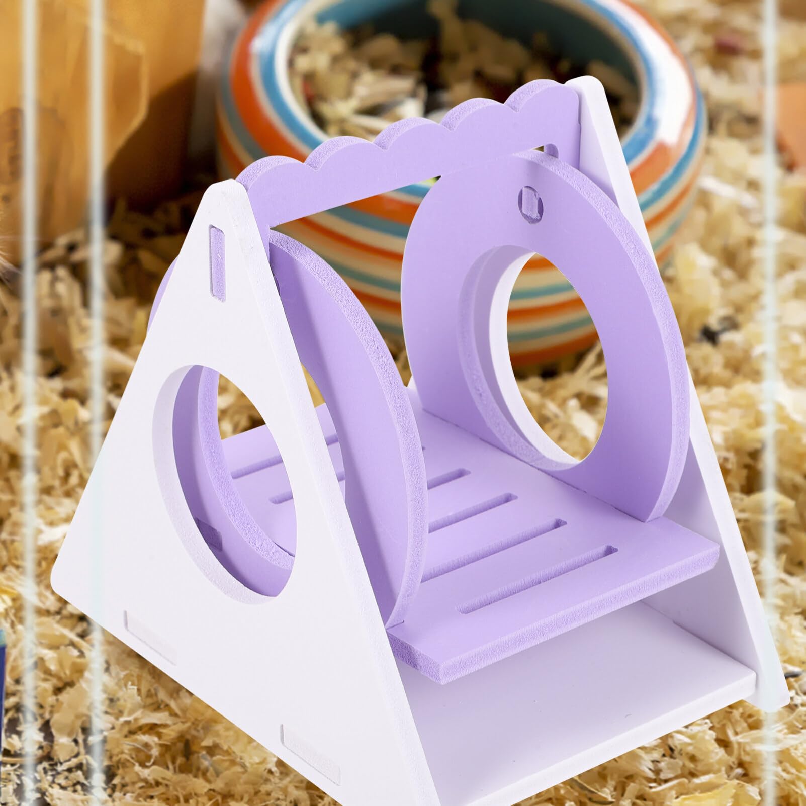 POPETPOP Hamster Swing Toy Guinea Pig Pet Accessories Toys Squirrel Swing Plaything Pet Supply Pet Supplies Hamster Hideout Small Pets Exercising Toy Rat Cage Toy PVC Household