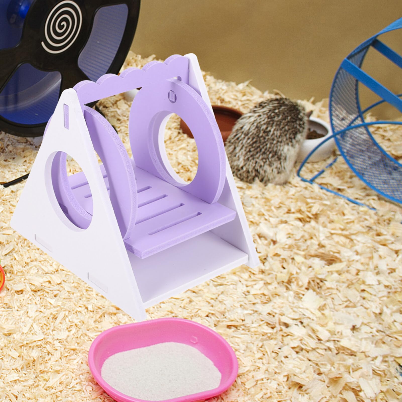 POPETPOP Hamster Swing Toy Guinea Pig Pet Accessories Toys Squirrel Swing Plaything Pet Supply Pet Supplies Hamster Hideout Small Pets Exercising Toy Rat Cage Toy PVC Household