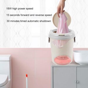 Mini Washing Machine, Portable Washer, 8L 18W Mini USB Powered Desktop Laundry Washer, Ultrasonic Clothes Washing Machine for Apartments, Dormitories, Camping, Travel(pink)