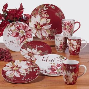 Certified International Winters Joy 16 Piece Dinnerware Set, Service for 4, Multicolor