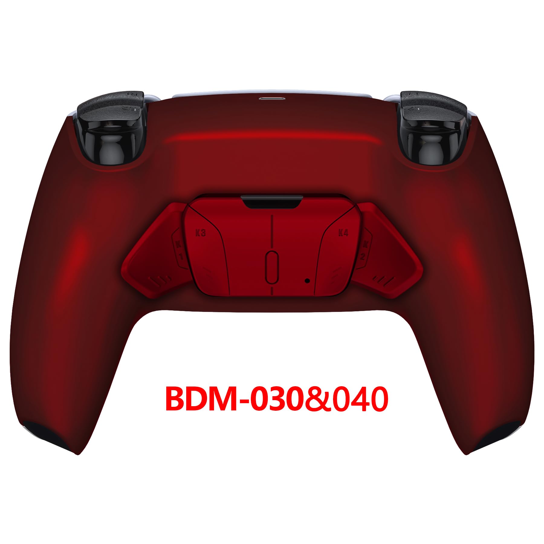 eXtremeRate Scarlet Red Programable RISE4 Remap Kit for PS5 Controller BDM-030 040, Upgrade Board & Redesigned Back Shell & 4 Back Buttons for PS5 Controller - Controller NOT Included