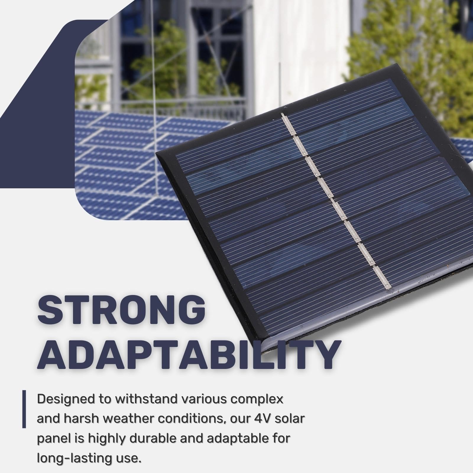 1W Solar Panel 4V High Conversion Rate Energy Saving High Stability Solar Charging Panel DIY Solar Power Charger Kit for Reliable, Affordable, and Eco Friendly Energy