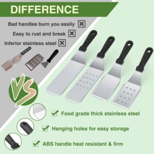 Griddle Accessories Kit, Exclusive Griddle Tools Spatulas Set for Blackstone and Camp Chef-13PCS Flat Top Grill Accessories-Stainless Steel Grill Spatula Kit for Outdoor BBQ Teppanyaki Camping&Cooking