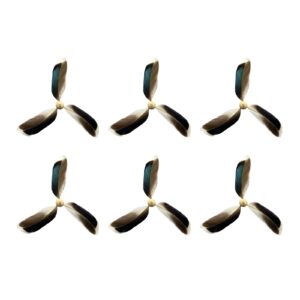 auesorne 6pcs cat feather propeller refills cat wand attachments cat feather replacement without bell