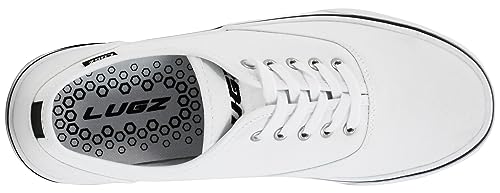 Lugz Men's Lear Shoes, White/Black, 10 M