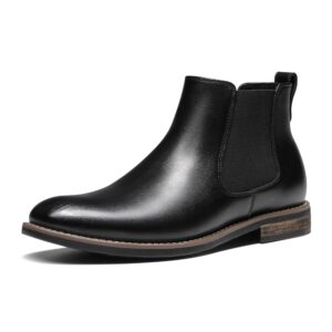 bruno marc men's chelsea boots dress ankle slip on boots,black,size 12,urban-06-1