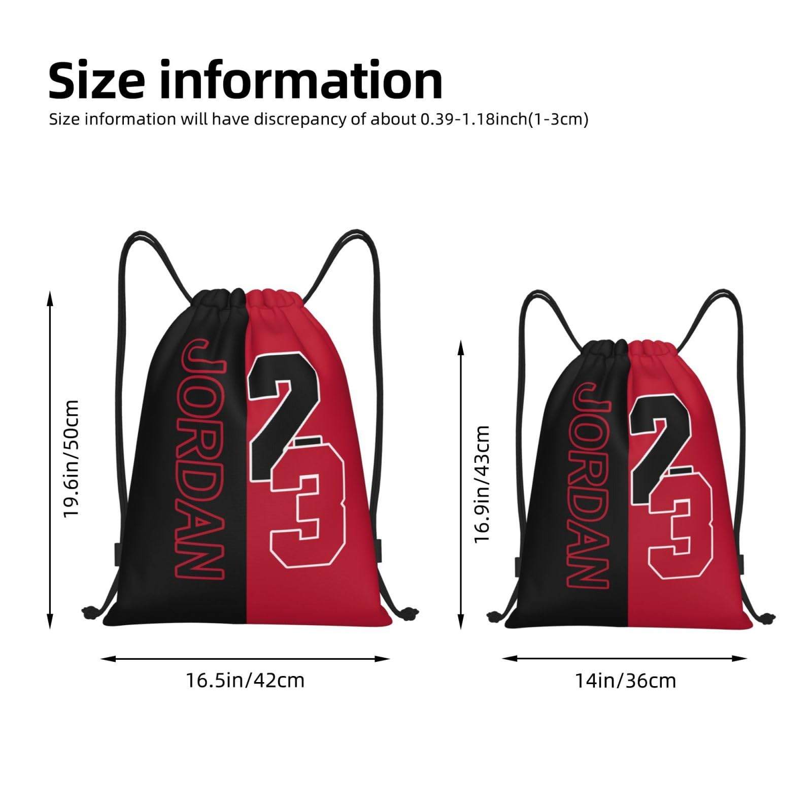 Number 23 Drawstring Backpack Sports Gym Bag Shopping Beach Sport Yoga Travel String Bag For Men Women