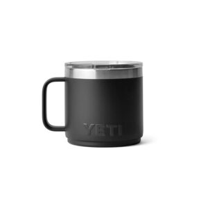 YETI Rambler 14 oz Stackable Mug, Vacuum Insulated, Stainless Steel with MagSlider Lid, Black