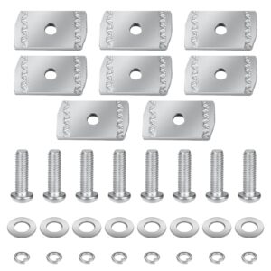 16pcs screws kit for rhino-rack pioneer rotopax, m6 304 stainless steel machine screws for rhino rack pioneer rotopax screws nut kit machine screws accessories for car bracket 43203 (25mm)