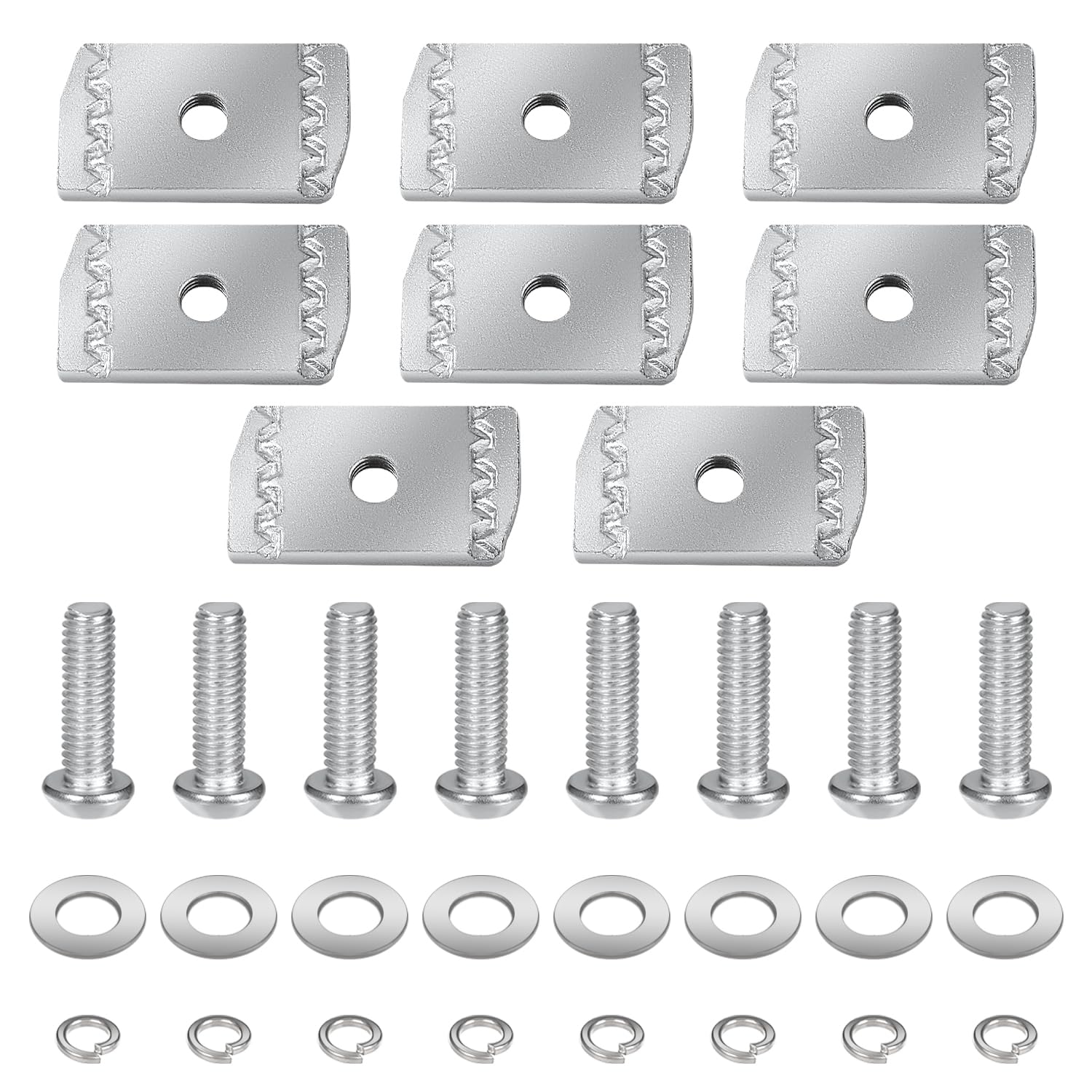 16pcs Screws Kit for Rhino-Rack Pioneer Rotopax, M6 304 Stainless Steel Machine Screws for Rhino Rack Pioneer Rotopax Screws Nut Kit Machine Screws Accessories for Car Bracket 43203 (25mm)