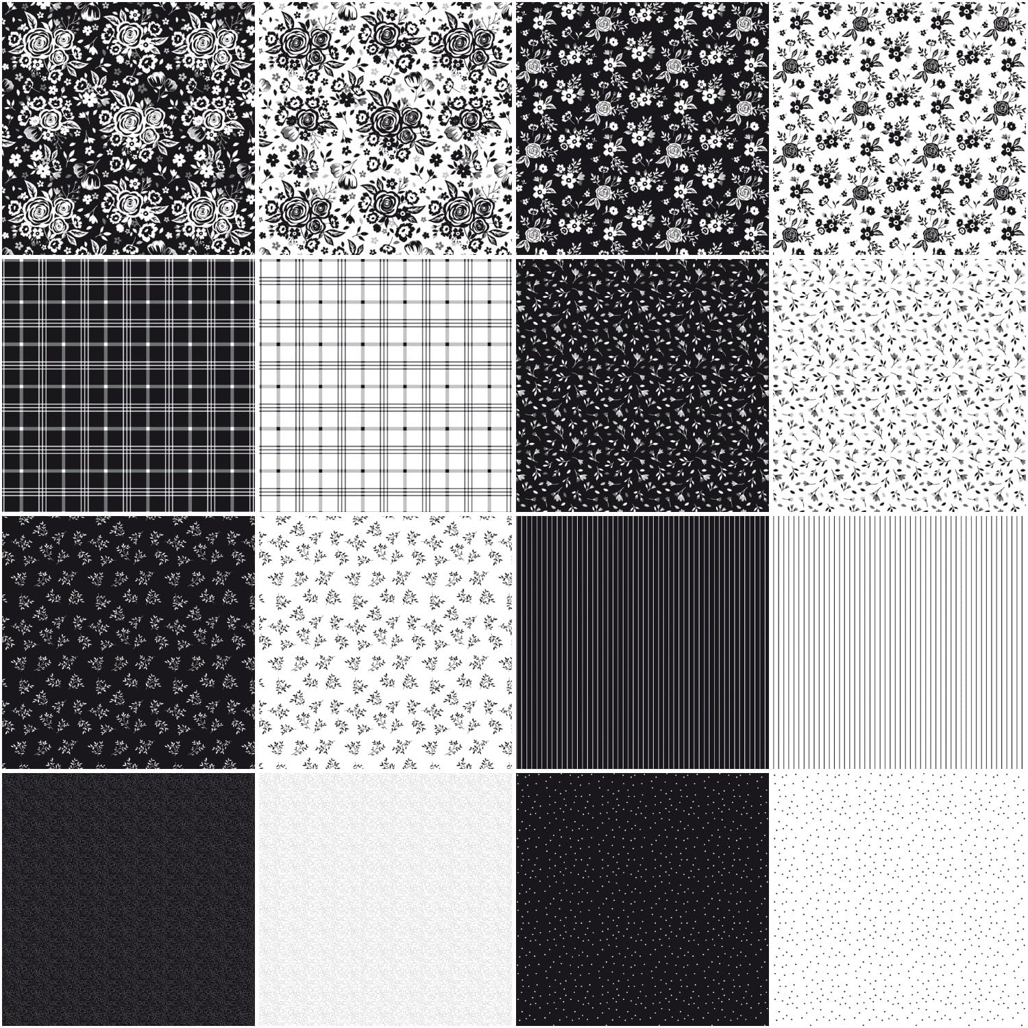 Dani Mogstad Black Tie 16 Fat Quarters Riley Blake Designs FQ-13750-16