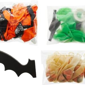 C.R. Gibson CBGM-25325 Halloween Fall Celebration Balloon Garland Arch Kit, 16 Foot Arch, Multicolor, 60pcs