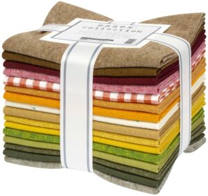 essex autumn 16 fat quarters robert kaufman fabrics fq-2083-16