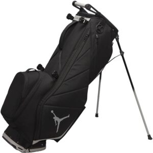 men's nike jordan fadeaway stand bag '23 - black/black/medium gray