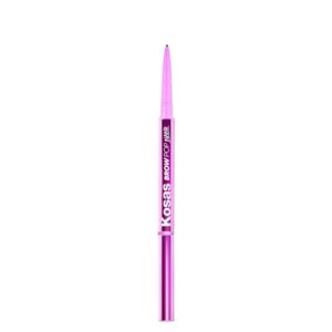 kosas brow pop nano ultra-fine detailing pencil - medium brown (neutral medium brown) dfghj6-5