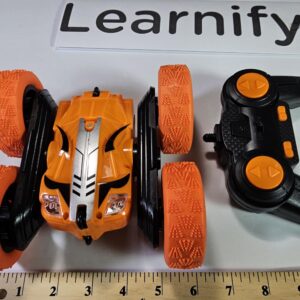 Double Sided 4WD 2.4 Ghz Remote Control RC Stunt Car Orange