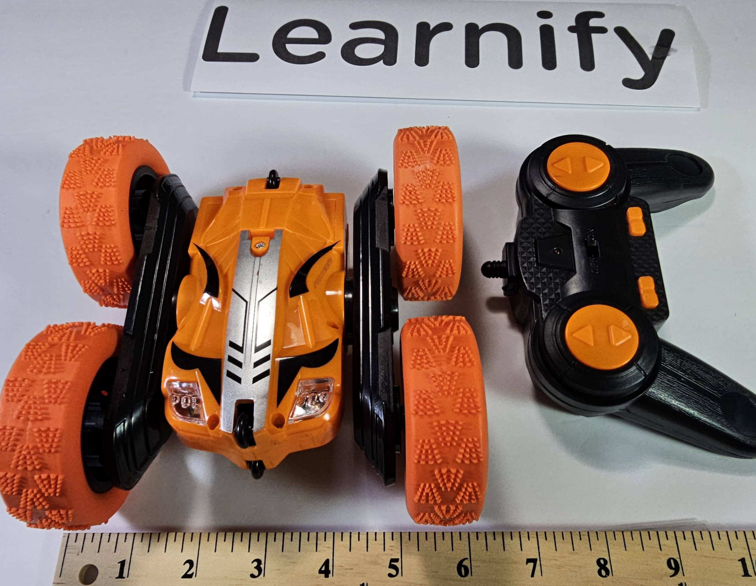 Double Sided 4WD 2.4 Ghz Remote Control RC Stunt Car Orange