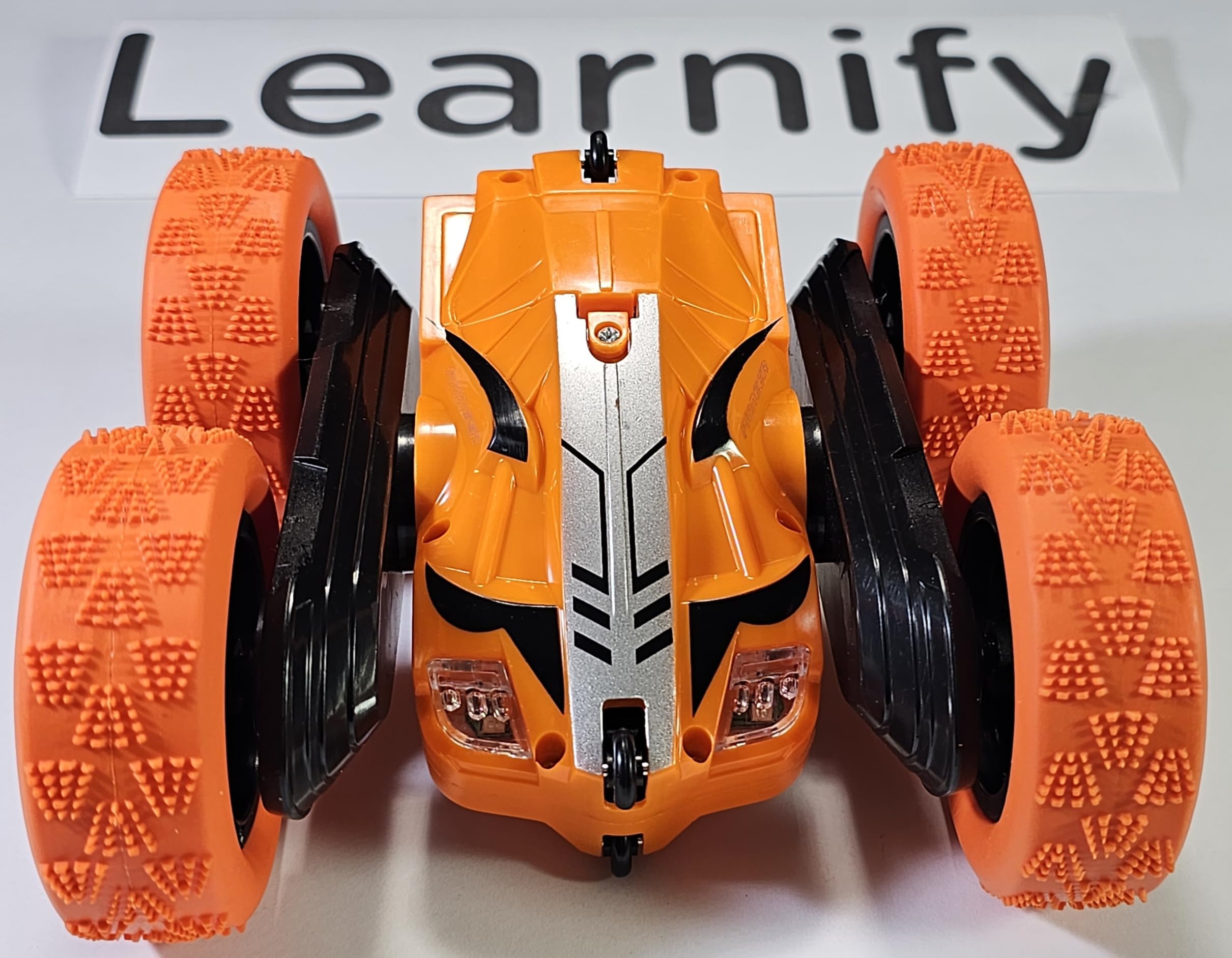 Double Sided 4WD 2.4 Ghz Remote Control RC Stunt Car Orange