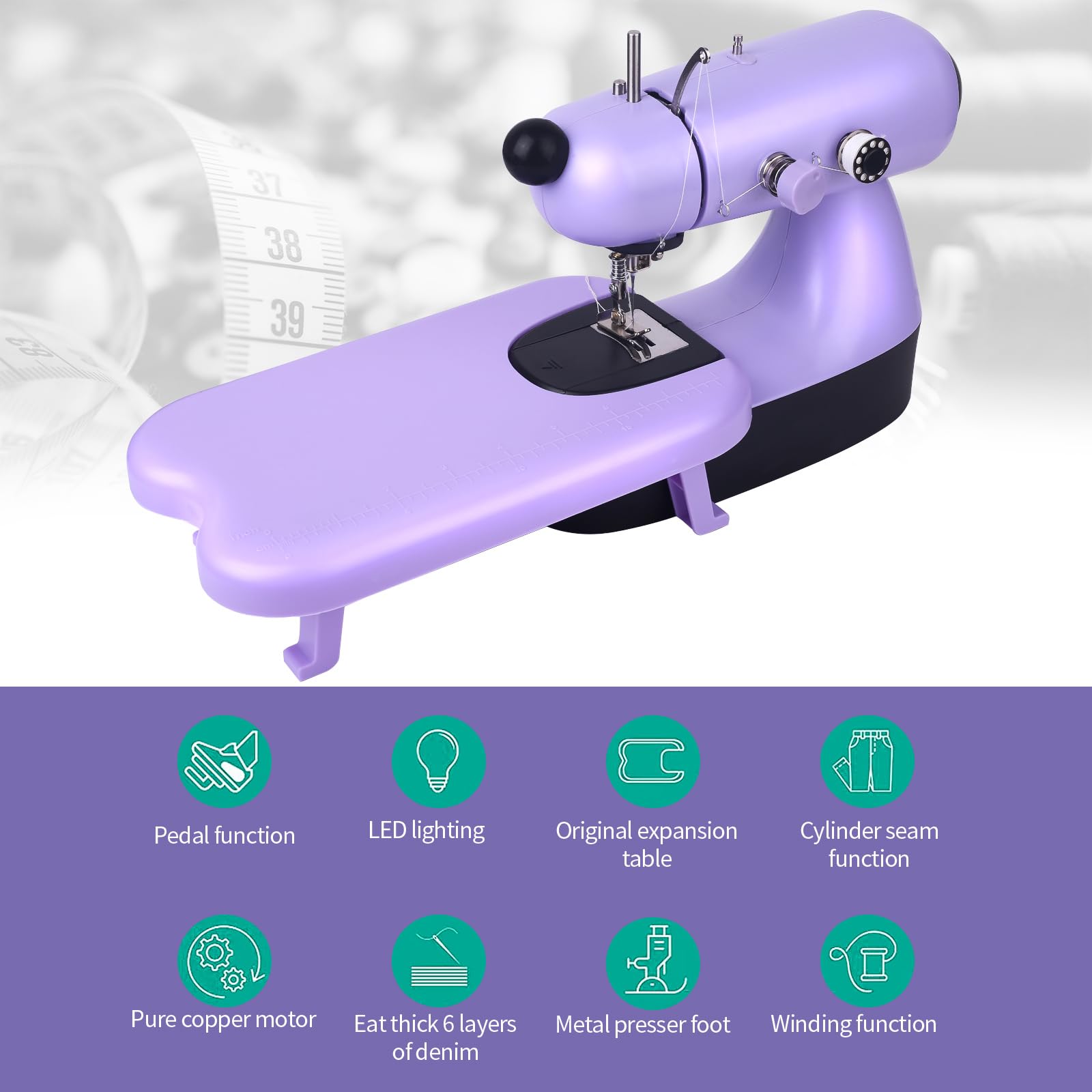 Yajuhoy Handheld-Mini-Sewing-Machine - Portable Small Sewing Machines for Beginners