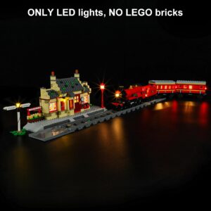 Vaodest LED Light for Lego 76423 Hogwarts Express & HogsmeadeStation Set,Design and Configuration Compatible with Model 76423(LED Light Only, Not Building Block Kit)