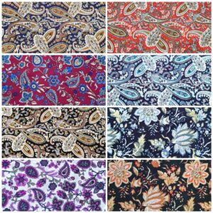 18" x 22" Fat Quarters Fabric Bundles 100% Cotton Quilting Fabric Bundles for Quilt, Sewing Project, Patchwork Precut Quilt Squares