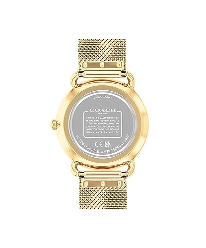 Coach Elliot Women's Watch | Elegant and Sophisticated Stles Combined | Premium Quality Timepiece for Everyday Wear | Water Resistant | (Model 14504208)