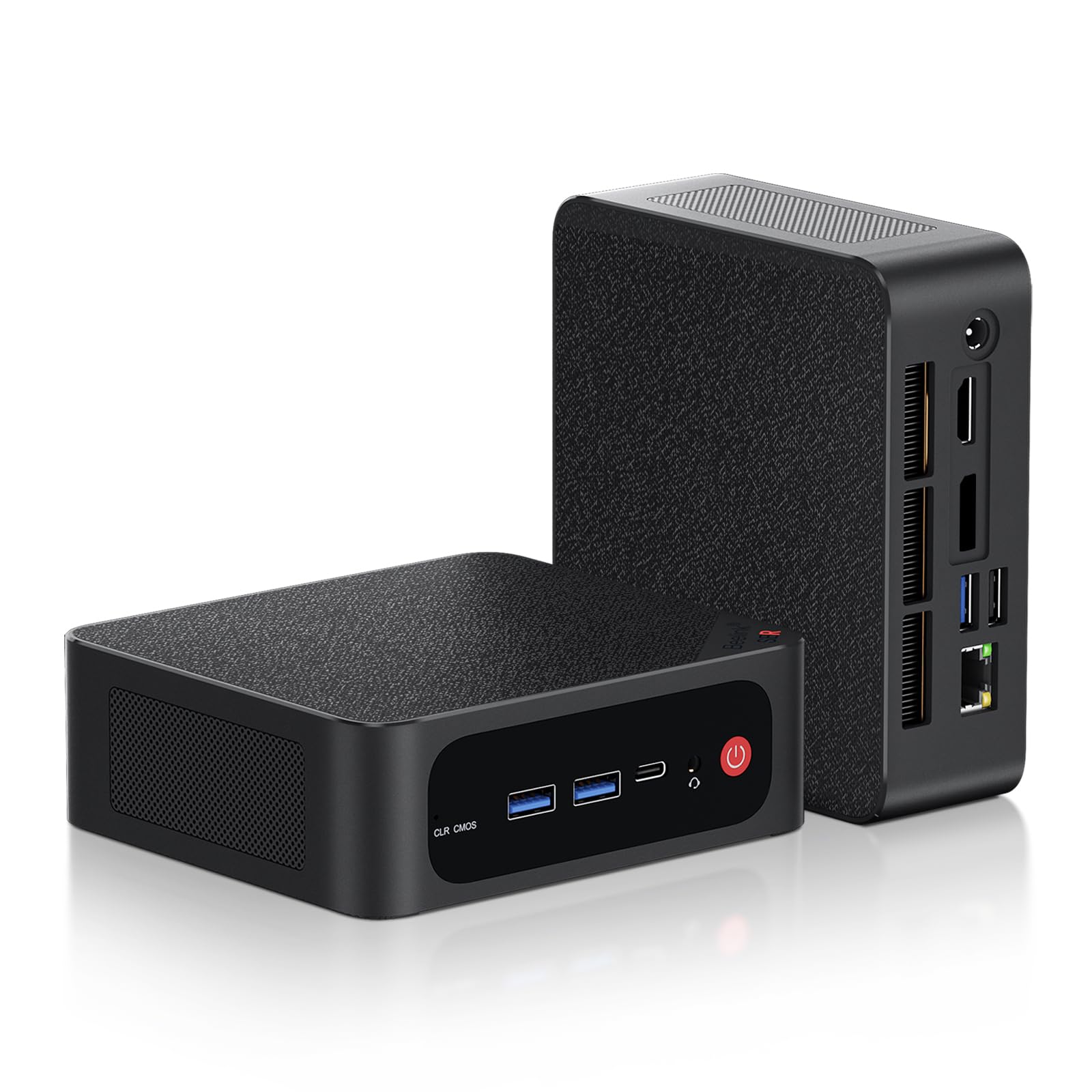 Beelink SER5 MAX Mini PC, AMD Ryzen 7 5800H (8C/16T, up to 4.4GHz), 32GB RAM DDR4 1TB NVME M.2 SSD, Mini Desktop Computer Support 4K@60Hz/WiFi6/BT5.2/DP1.4/HDMI/Type-C/Gaming PC