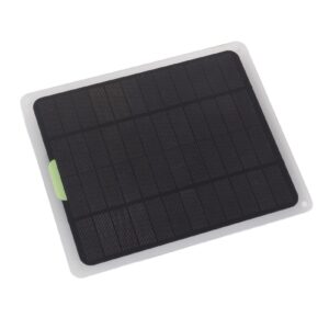 folosafenar portable solar panel, dc12v type c dual usb output solar power panel slow charging long lasting battery life 10w for travel