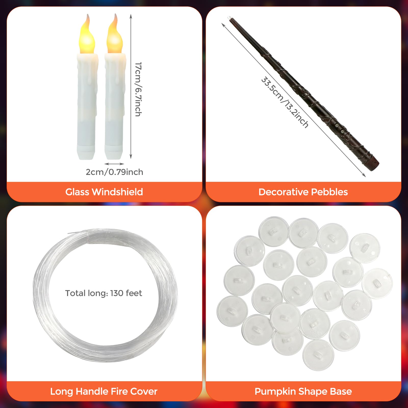 FTUREERA 20pcs Electric Floating Candles with Magic Wand, Remote, Flickering Warm & White Light Battery Candles, Window Candle, Birthday Party, Easter Gifts