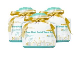 premium quality plant-based disposable facial wipes - 240 ct, soft, baby wipes, cleansing facial towelette, makeup remover wipes, ultra absorbent and durable, chemical-free lint-free