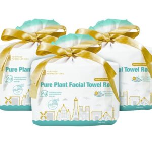 Premium Quality Plant-based Disposable Facial Wipes - 240 Ct, Soft, Baby Wipes, Cleansing Facial Towelette, Makeup remover wipes, Ultra Absorbent and Durable, Chemical-Free Lint-free