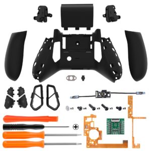 eXtremeRate VICTOR S Remap Kit for Xbox One S/X Controller, 6 Profiles & Black Redesigned Back Shell & Side Rails & 4 Back Buttons for Xbox One S/X Controller - Controller NOT Included