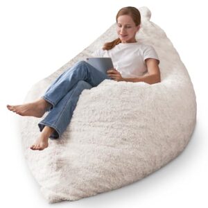 habutway 3 in 1 bean bag chair, memory foam bean bag chair, convertible bean bag chair with machine washable cover, giant bean bag chairs for adult