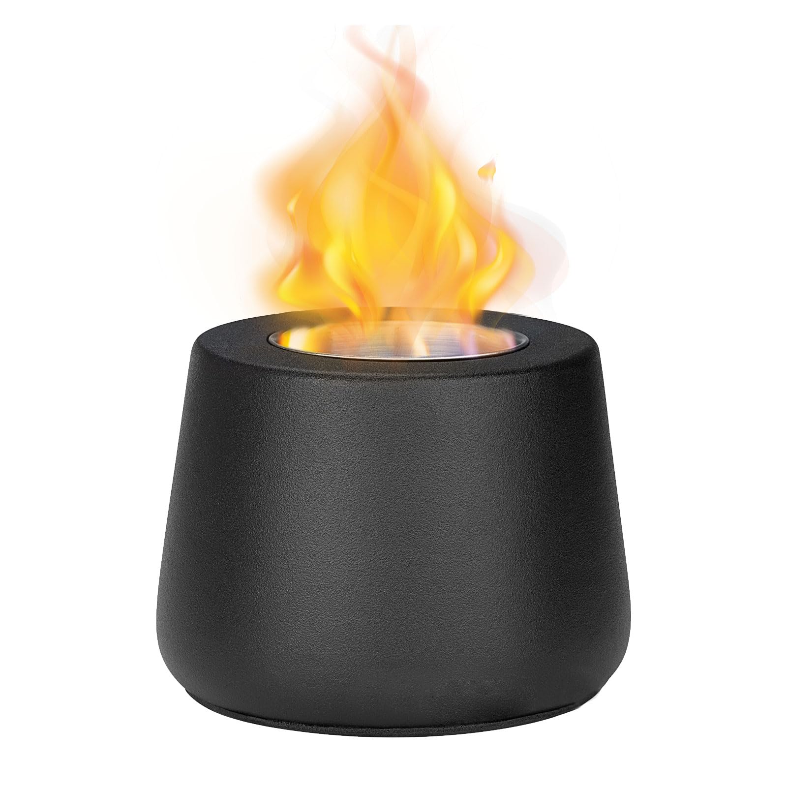 Tabletop Fire Pit Bowl Mini Table Top Rubbing Alcohol Personal Smores Fireplace Long Burning Smokeless Flame Portable Upgraded Ceramic Firepit, Small Fire Pit Used Indoor & Outdoor & Garden