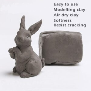 ReArt Natural Air-Dry Clay, Pottery Clay, All-Purpose Modeling Clay 20lbs for Sculpting, Hand Modeling and Throwing (Black)