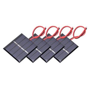 polysilicon solar panel, 4pcs 0.36w 2v solar panel charging power board and electronic line for small power appliances, excellent transmission